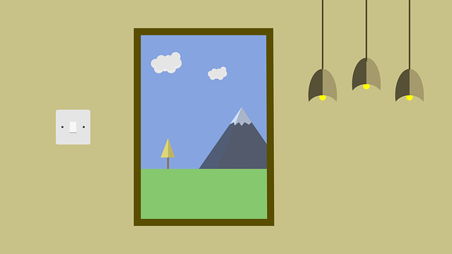 Interior Lampu Dinding RumahGrafik vektor gratis