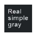 Real simple dark grayin Chrome with by OffiDocs