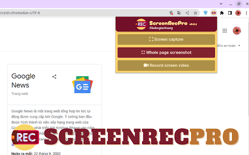 ScreenRecPro en Chrome con OffiDocs para
