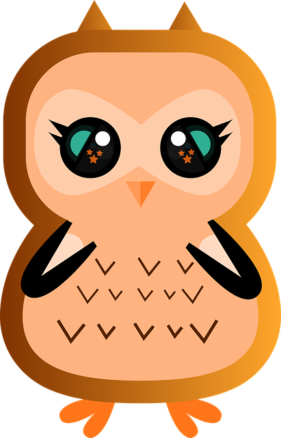Uil Cartoon CharacterGratis vectorafbeelding op