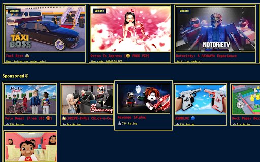 Jet black pixelised theme for robloxcustom UI in
