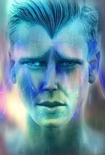 Alien Man Blue by OffiDocs for office productivity