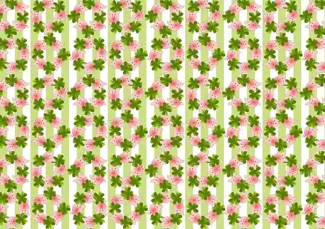 Auspicious Symbols Pig Piglet Four by OffiDocs