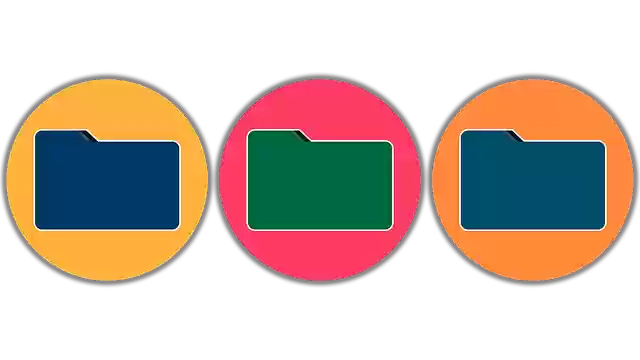 Folder Icon Round by OffiDocs for office