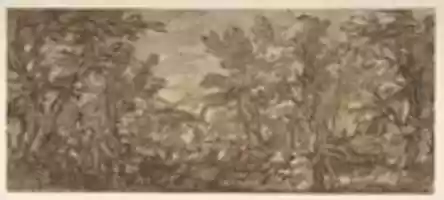 Forest Scene, a Halt at the Left, a Hunt at the