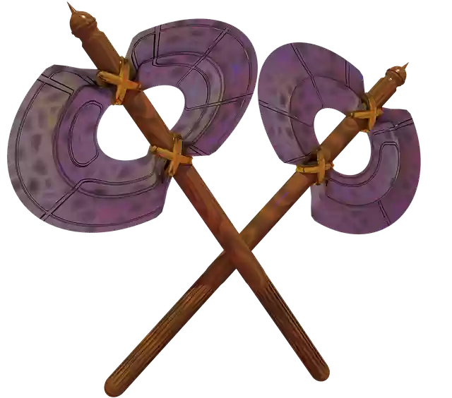 Metal Axe Weapon by OffiDocs for office