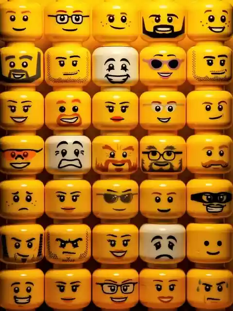 mobile wallpaper lego faces emoji by OffiDocs for