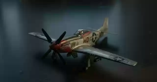 model ww2 p51 mustang usaf by OffiDocs for office