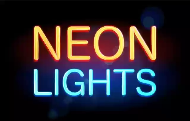Neon Light Text by OffiDocs for office