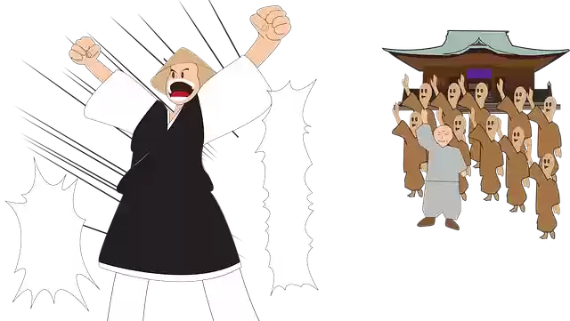 One Piece Monk AnimeFree vector graphic on