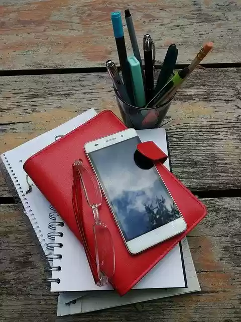 Phone Diary Pencil by OffiDocs for office