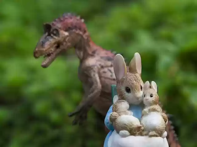 Rabbit Dinosaur Threat by OffiDocs for office