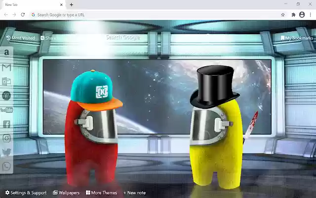 Among Us Wallpapers New Tabin Chrome with by