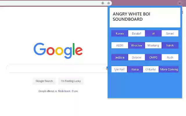ANGRY WHITE BOI SOUNDBOARDin Chrome with by