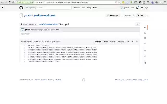 Ansible Vault Decryptorin Chrome With By