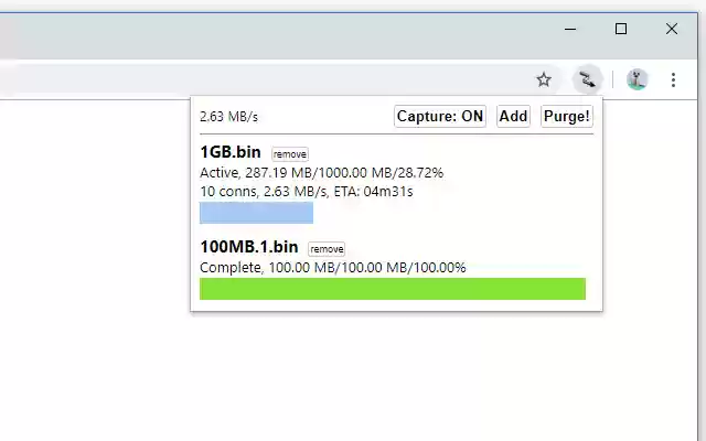 Aria2c Integration 2in Chrome with by OffiDocs