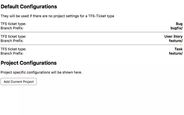 Azure DevOps branch namingin Chrome with by