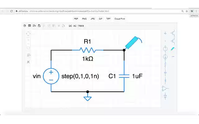 Basic Circuit Simulatorin Chrome with by