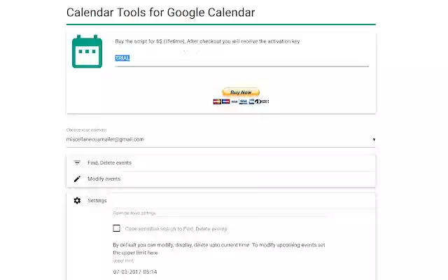 Calendar Toolsin Chrome with by OffiDocs for