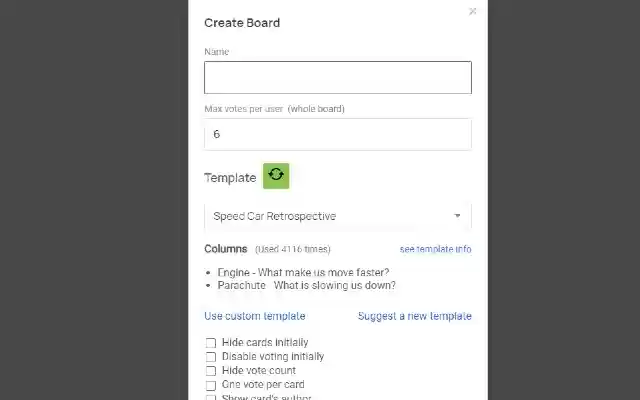 EasyRetro template rollerin Chrome with by