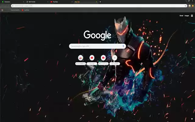 Epic Fortnite Omega Themein Chrome with by
