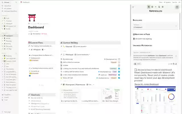 Evergreen Notes (for Notion)in Chrome with by