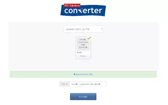 Excel to PDF Converterin Chrome with by OffiDocs