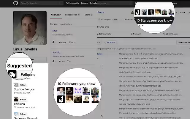 Friendly GitHubin Chrome with by OffiDocs for