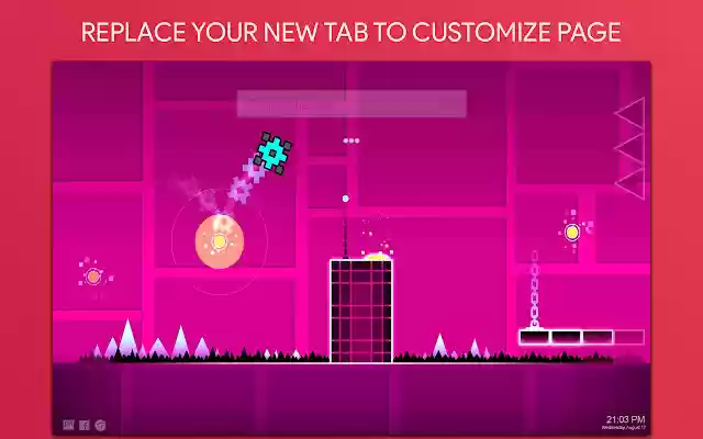 Geometry Dash Wallpaper HD Custom New Tab in