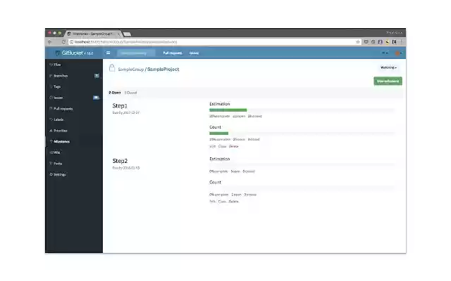 Gitbucket Issue Estimation Clientin Chrome With