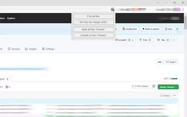 GitHub Changesin Chrome with by OffiDocs for
