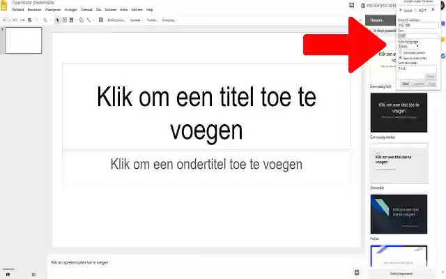 Google Slides Presenterin Chrome with by