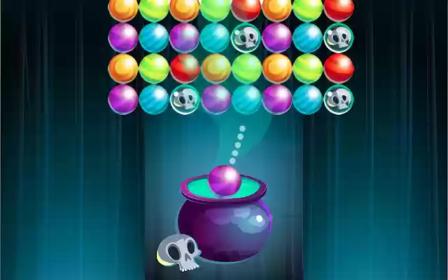 Halloween Bubble Shooter Browser Game in Chrome