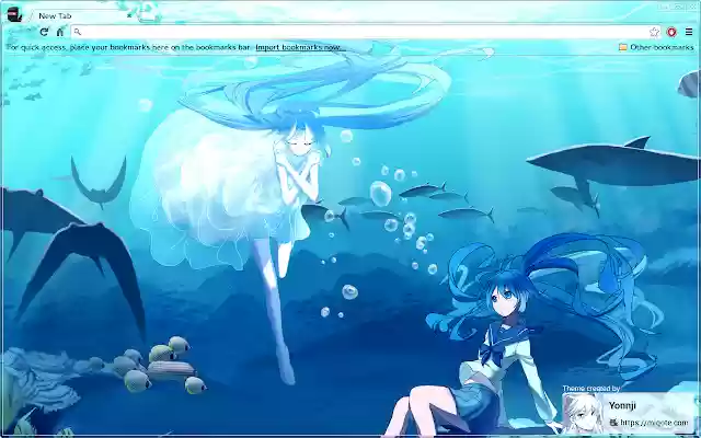 Hatsune Miku Underwaterin Chrome with by