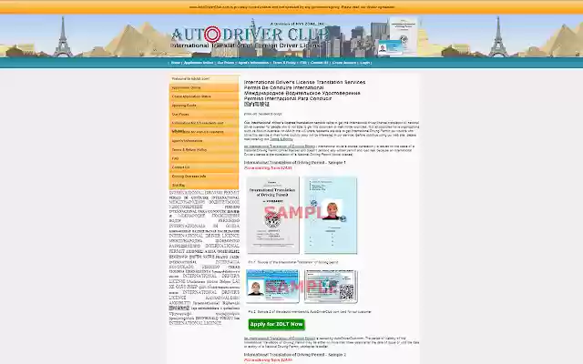 International Drivers License Translation in