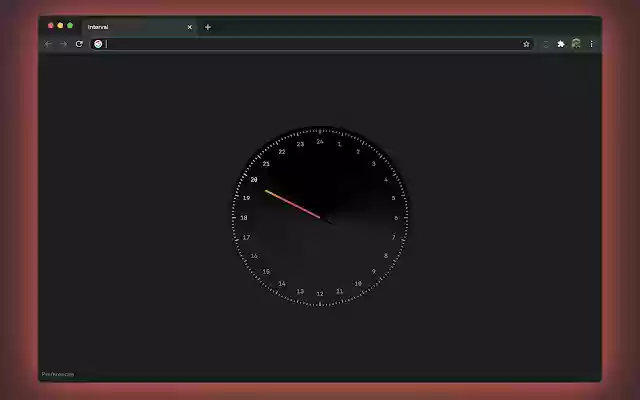 Interval – 24 hour newtab clockin Chrome with