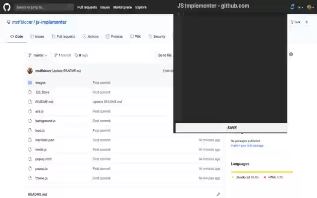 JS Implementerin Chrome with by OffiDocs for