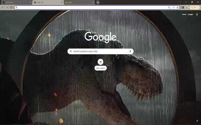 Jurassic World: Dominion Browser Theme in Chrome