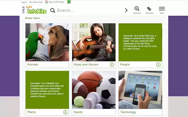Kids InfoBitsin Chrome with by OffiDocs for