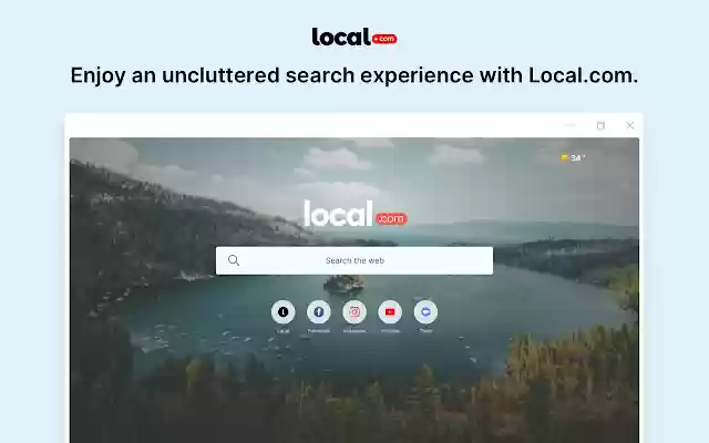 Localcom New Tab Extensionin Chrome with by