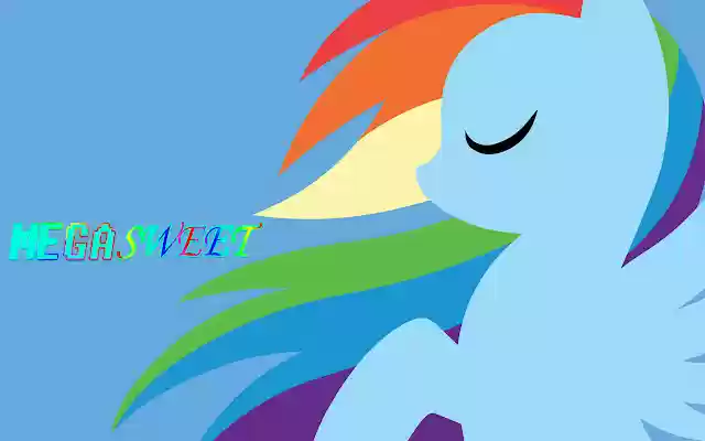 MegaSweet MLP Rainbow Dashin Chrome with by