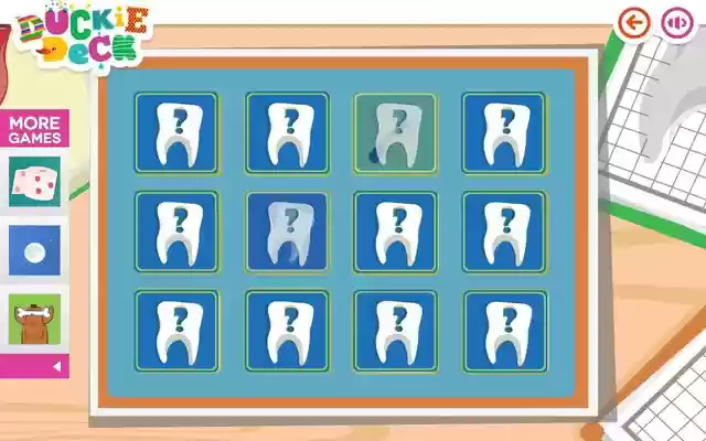 Memory Game Dental Memory at Duckie Deck in