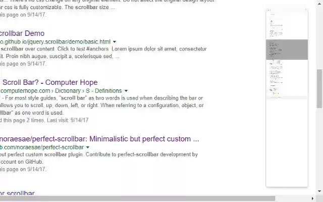 Minimap Scrollbarin Chrome With By Offidocs For 6424