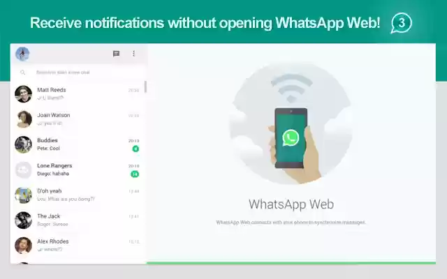 Notifier for WhatsApp Webin Chrome with by
