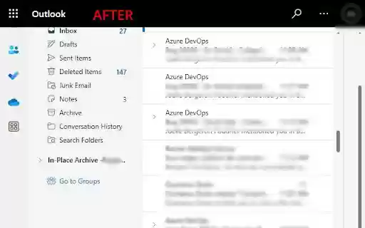 Outlook External Label Remover ใน Chrome ด้วย