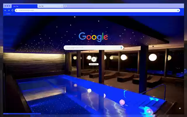 Pool at nightin Chrome with by OffiDocs for