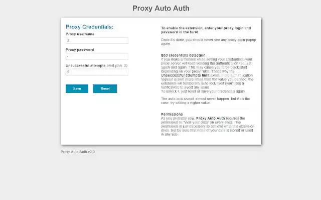 Proxy Auto Authin Chrome with by OffiDocs for