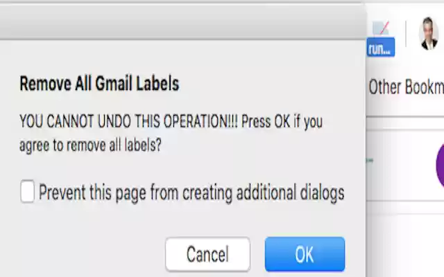 Remove All Gmail Labelsin Chrome with by