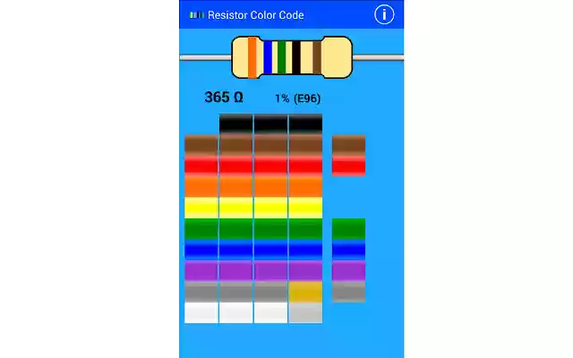 Resistor Color Codein Chrome with by OffiDocs