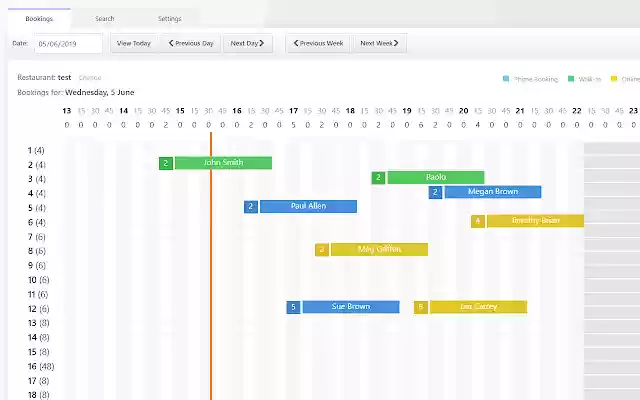 Restaurant Booking System | BriskTable in Chrome